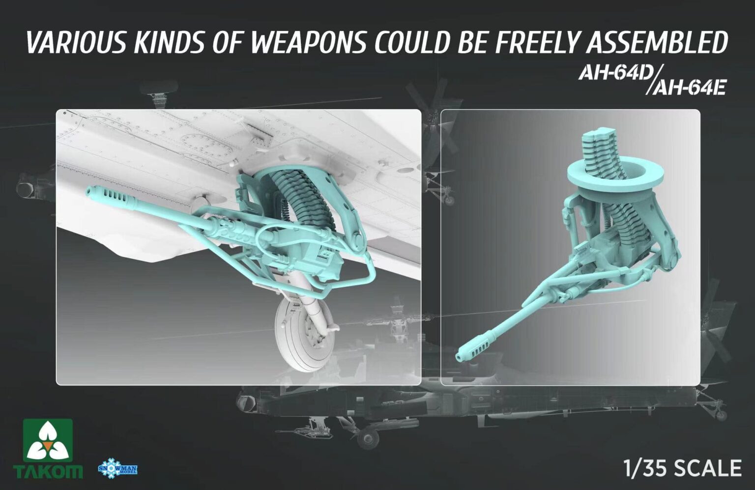 Takom 35th Scale Apache Weapons CAD drawings – Hobbyzero