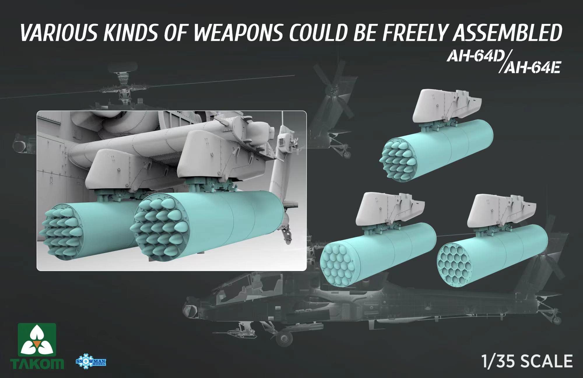 Takom 35th Scale Apache Weapons CAD drawings – Hobbyzero