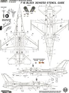 Kinetic 1:48 F-16D USAF Block 30/40/50 – Hobbyzero