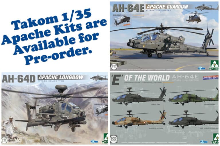 Takom 1/35 Apache Kits are Available for Pre-order – Hobbyzero