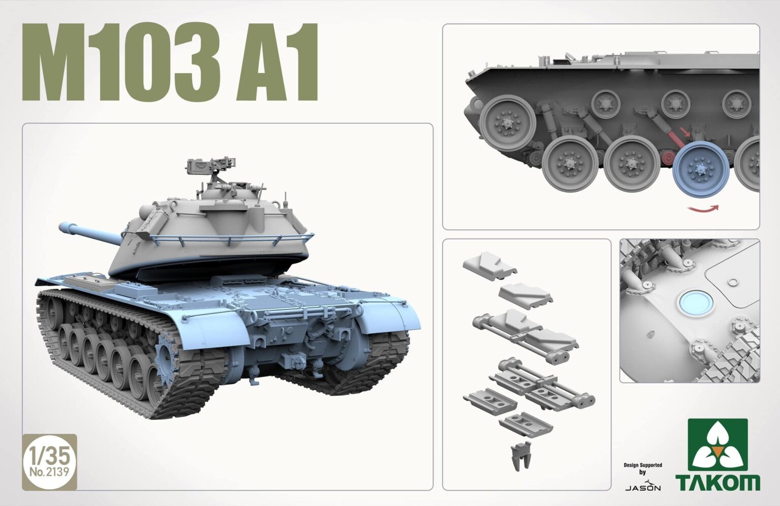 M103A1 & M103A2 from Takom – Hobbyzero