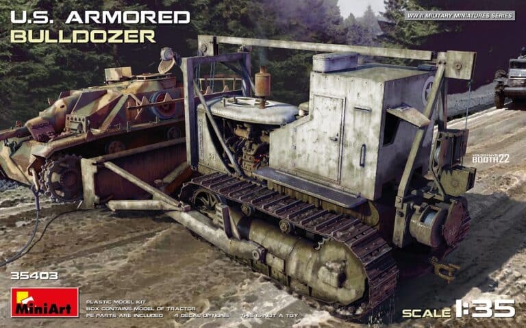 MiniArt Kit 1/35 U.S. Armored Bulldozer – Hobbyzero