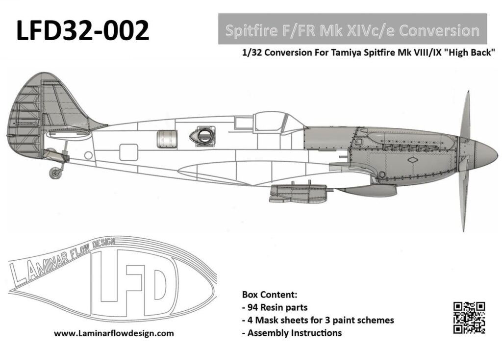 Spitfire F/FR XIV Low/High Back Conversion Sets – Hobbyzero