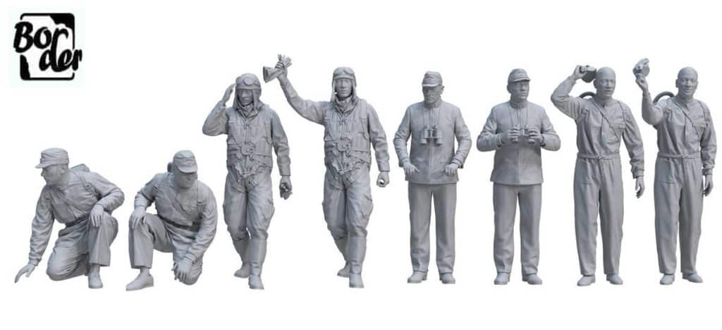 Border Models Akagi/Kate Pilots & Officer Figures – Hobbyzero