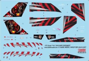 Babibi Model F-16C Fighting Falcon NATO Tigermeet 2014 Decal Set ...