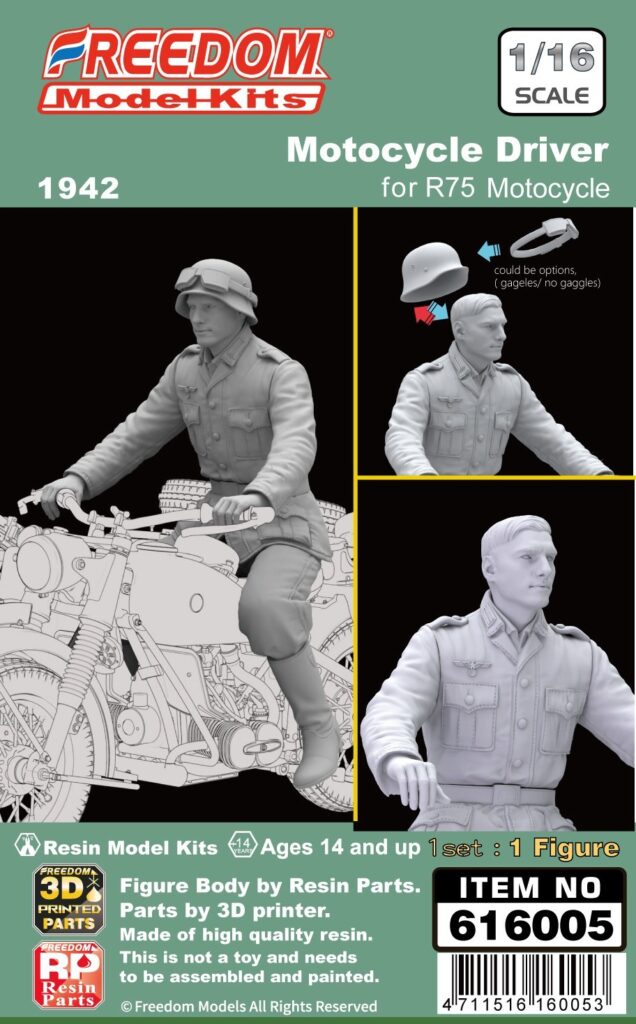 Freedom Model German R75 motorcycle /W Side Car – Hobbyzero