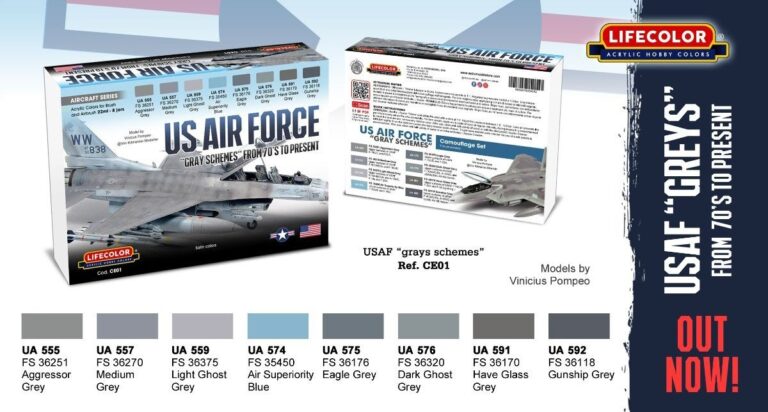 LifeColor Modern USAF & USMC Paint Sets Released – Hobbyzero