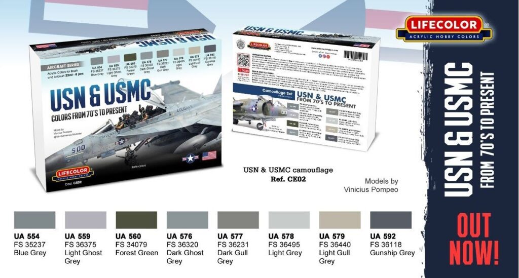 LifeColor Modern USAF & USMC Paint Sets Released – Hobbyzero