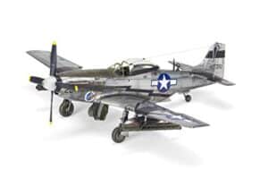 Airfix North American P51-D Mustang Plastic Model Kit, 96 months to 1188 months, Small, Clear ...