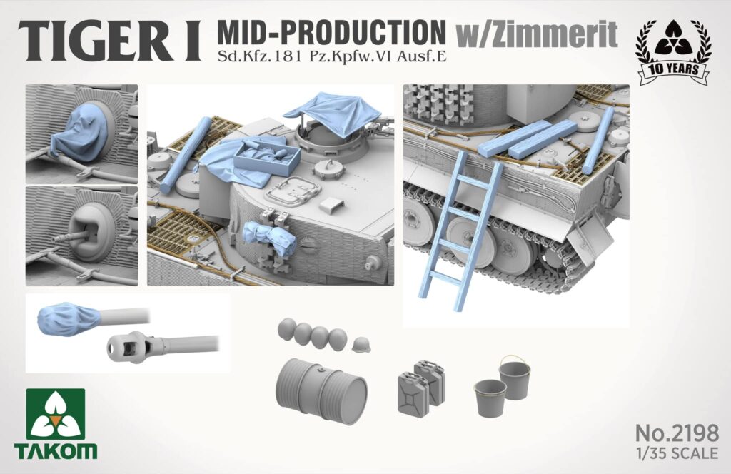 Takom Coated Tiger I Model with Zimmerite – Hobbyzero