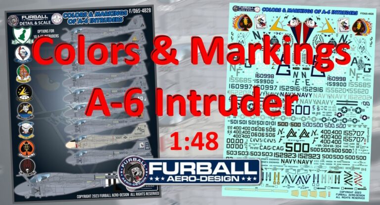 Furball Aero Design A-6 Intruder Decal Set Released – Hobbyzero