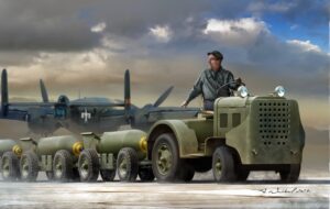 Thunder Model US Tug Clarktor 6 and Mark 2 Bomb Trailers – Hobbyzero