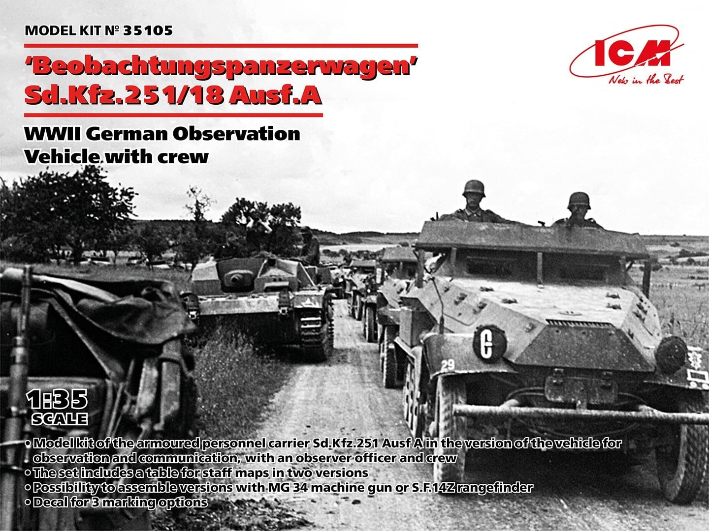SOON ON SALE! ‘Beobachtungspanzerwagen’ Sd.Kfz.251/18 Ausf.A, WWII ...