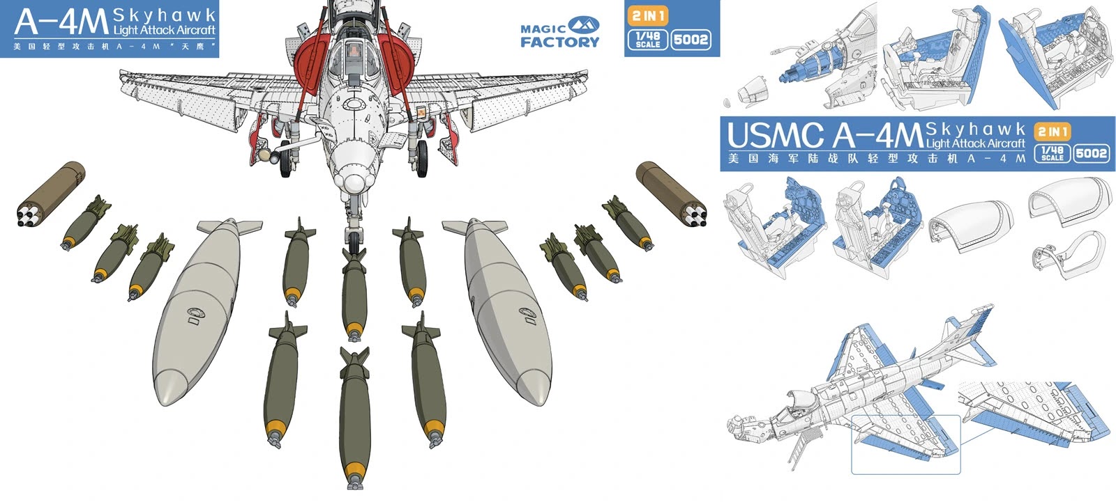 Magic Factory 48th scale A-4M Skyhawk test shot. – Hobbyzero
