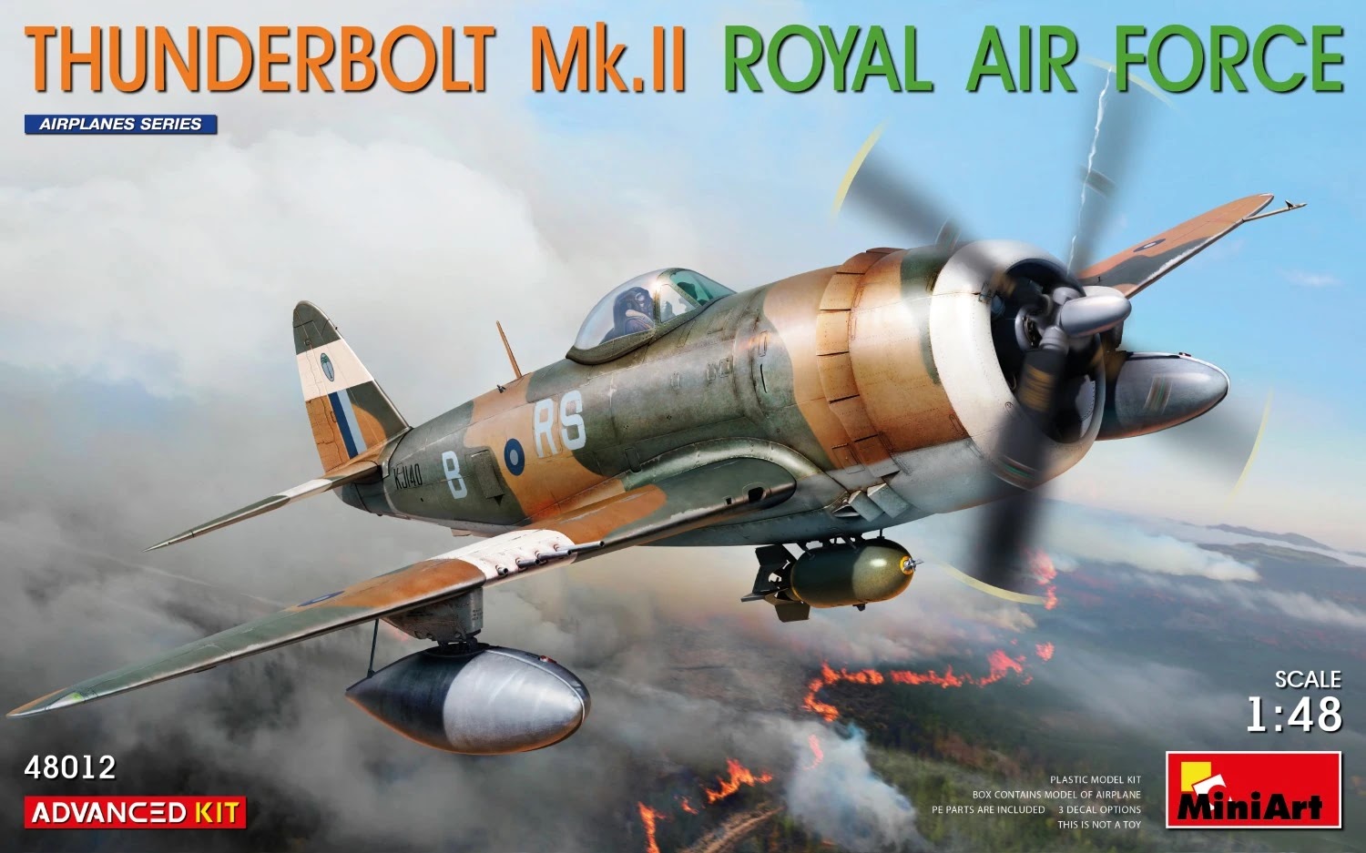 MiniArt Thunderbolt Mk.II Royal Air Force 48th Scale Model: Colours ...