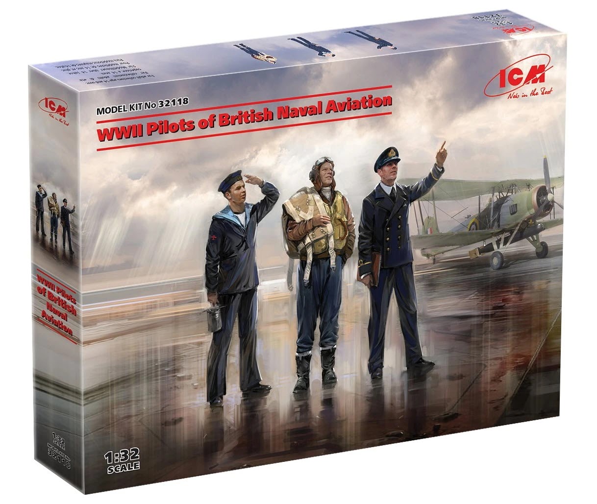 ICM's US WWII pilots of British Naval Aviation at 48th scale. – Hobbyzero