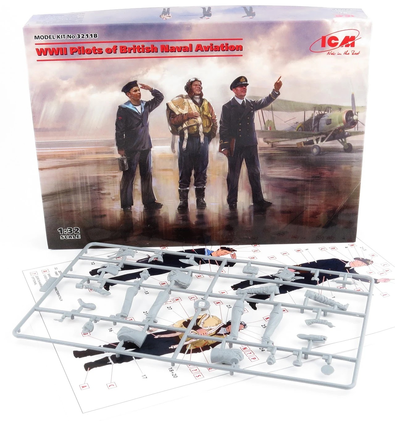ICM's US WWII pilots of British Naval Aviation at 48th scale. – Hobbyzero