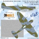 Spitfire Type B Camouflage Paint Masks Set – Hobbyzero