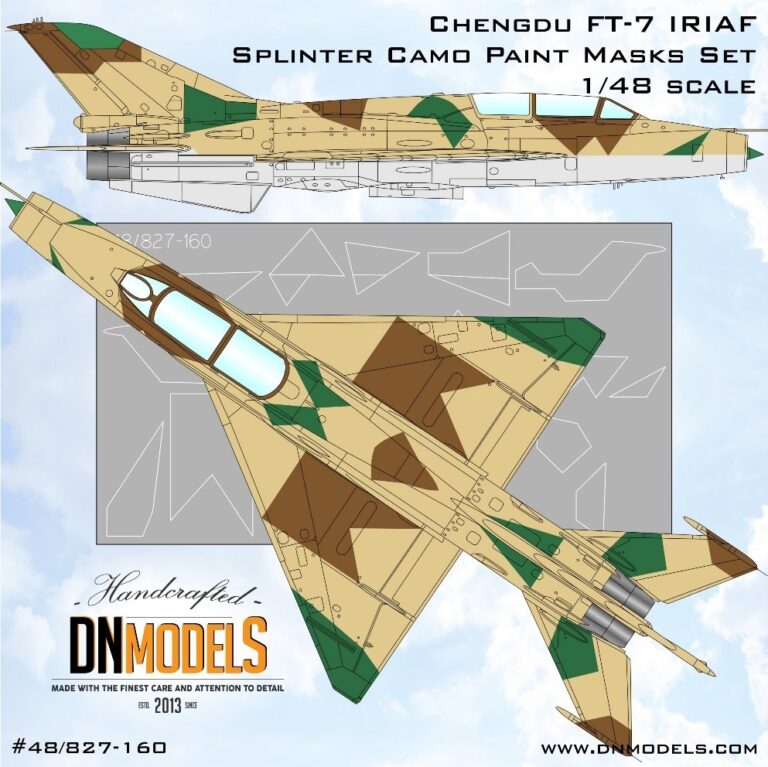 Chengdu FT-7 IRIAF Splinter Camouflage Paint Masks set – Hobbyzero