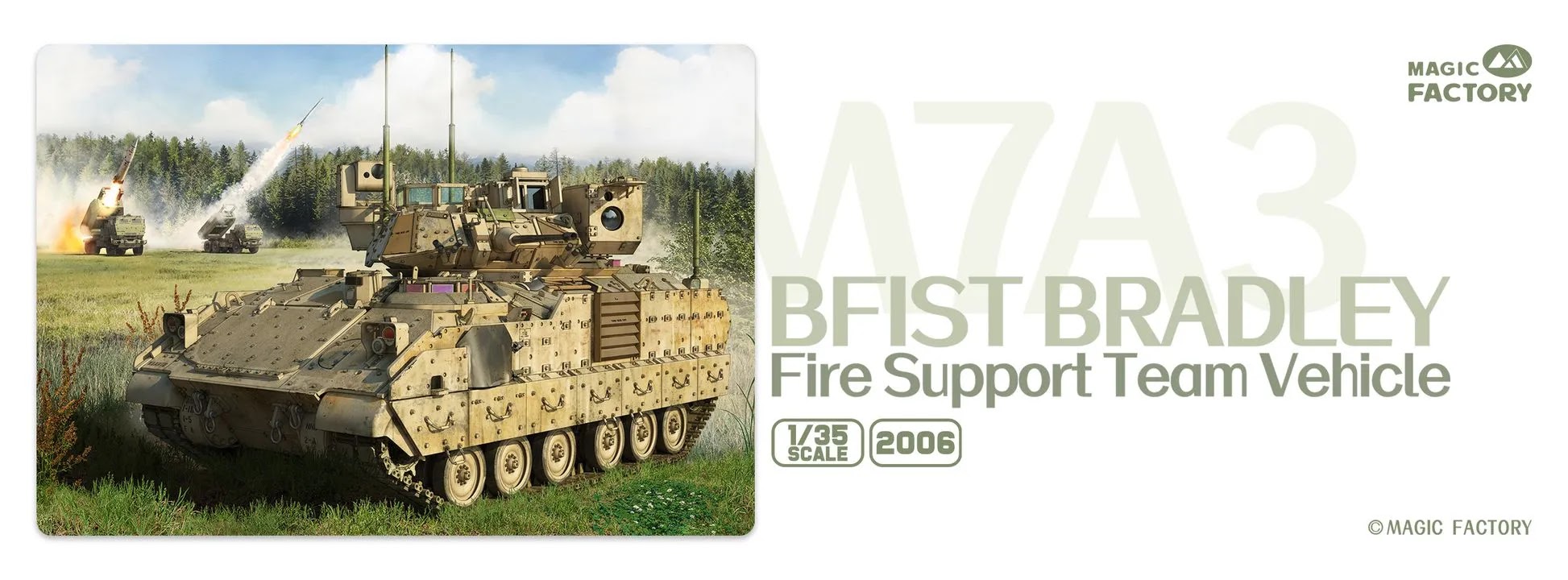 Magic Factory M7A3 Bradley 35th scale BFIST built up in detail – Hobbyzero