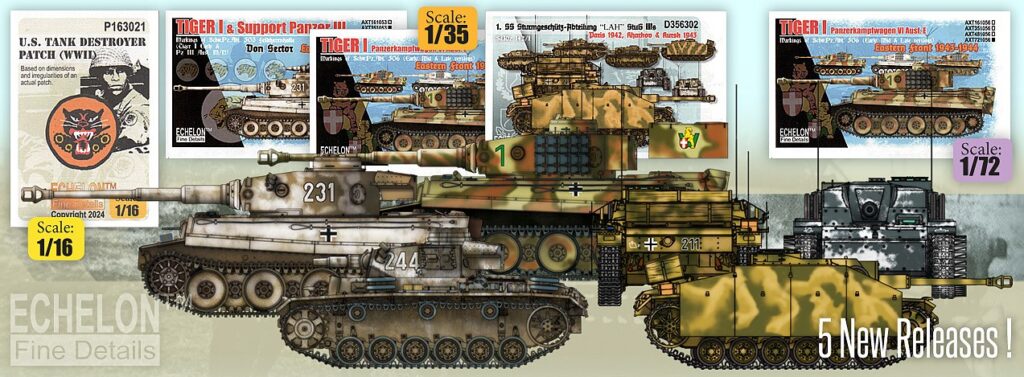 Echelon releases 5 new 1/35 Decal sets. – Hobbyzero