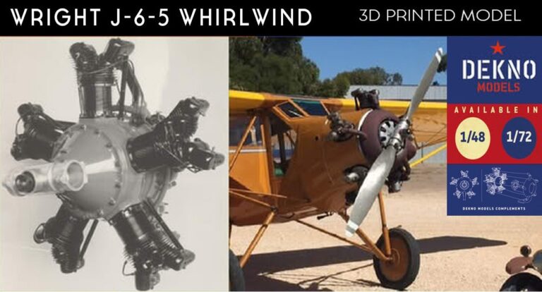 Wright J-6-5 Whirlwind engine released – Hobbyzero