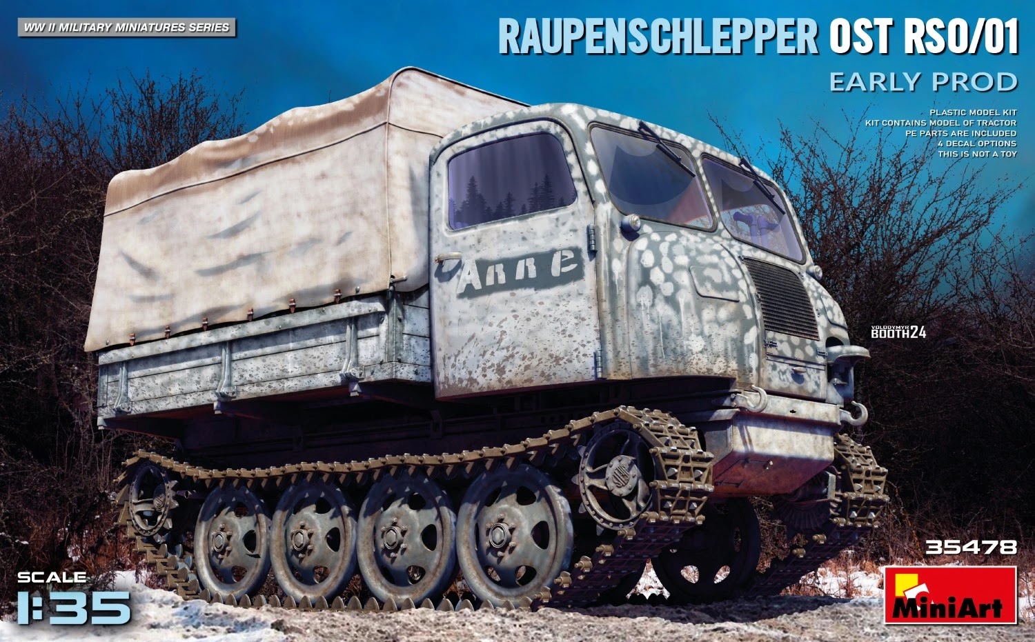 MiniArt's 1/35th scale Raupenschlepper OST RSO/01. Early Prod – Hobbyzero