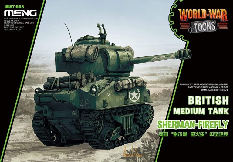 Meng British Medium Tank Sherman Firefly Cartoon Model Plastic Model ...